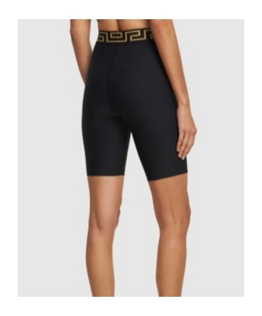 Versace Logo Elastic Belt Riding Shorts