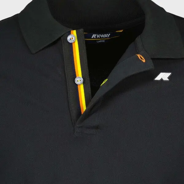 K-WAY Logo Patch Short-sleeved Polo Shirt