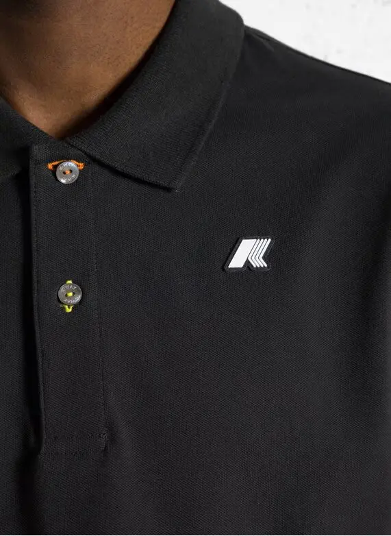 K-WAY Logo Patch Short-sleeved Polo Shirt
