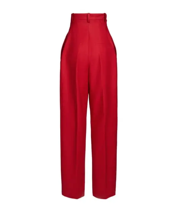 Jacquemus Pleated Zipper Casual Pants