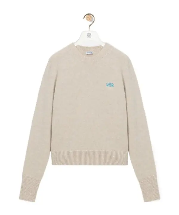 Loewe Wool Sweater With Embroidered Logo