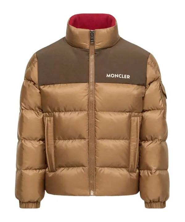 Moncler Quilted Down Jacket With Stand Collar