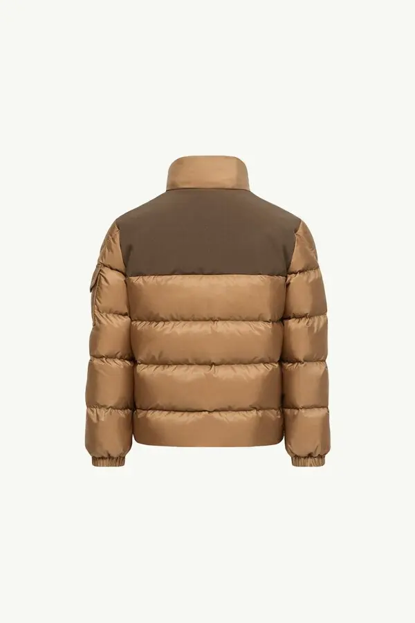 Moncler Quilted Down Jacket With Stand Collar