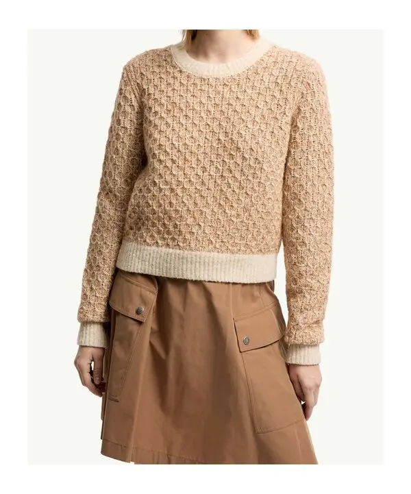 Moncler Wool Blend Cable Knit Jumper