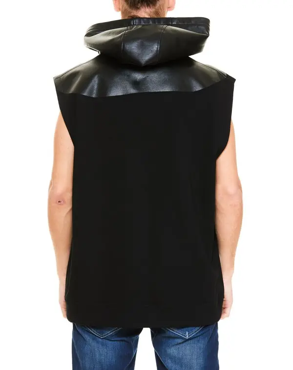 Burberry Sleeveless Leather Hoodie