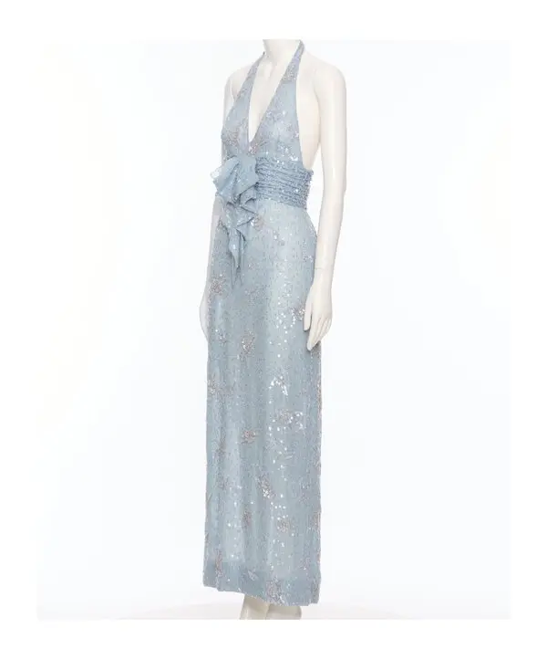 Valentino Garavani Halter Neck Embellished Gown