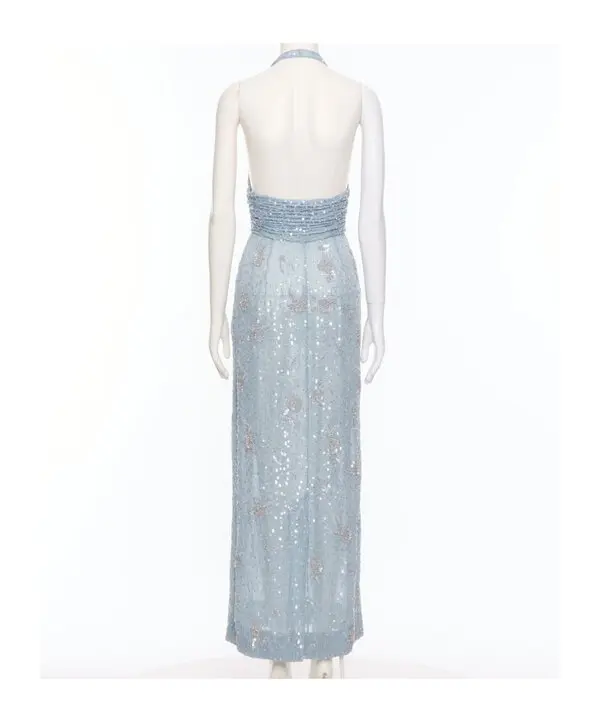 Valentino Garavani Halter Neck Embellished Gown