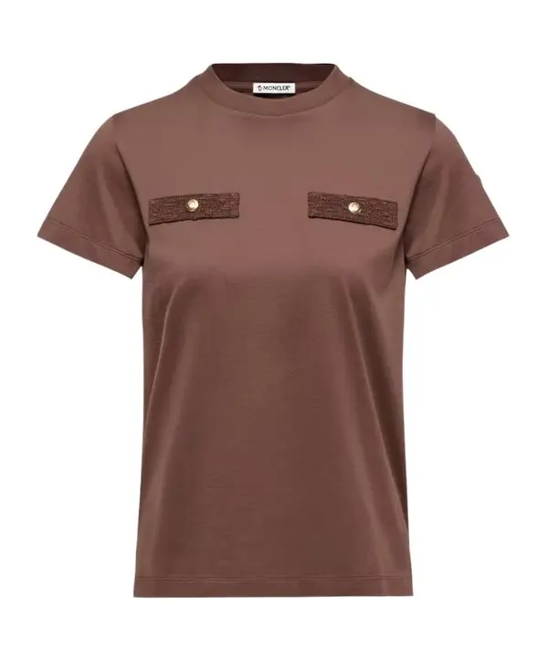 Moncler Cotton T-shirt With Mock Pockets
