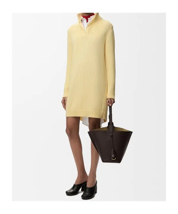 Loewe Cotton Dress With Embroidered Logo