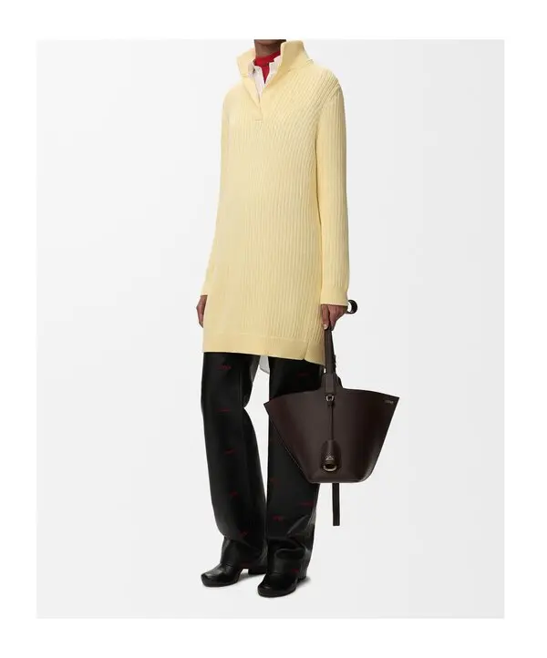 Loewe Cotton Dress With Embroidered Logo