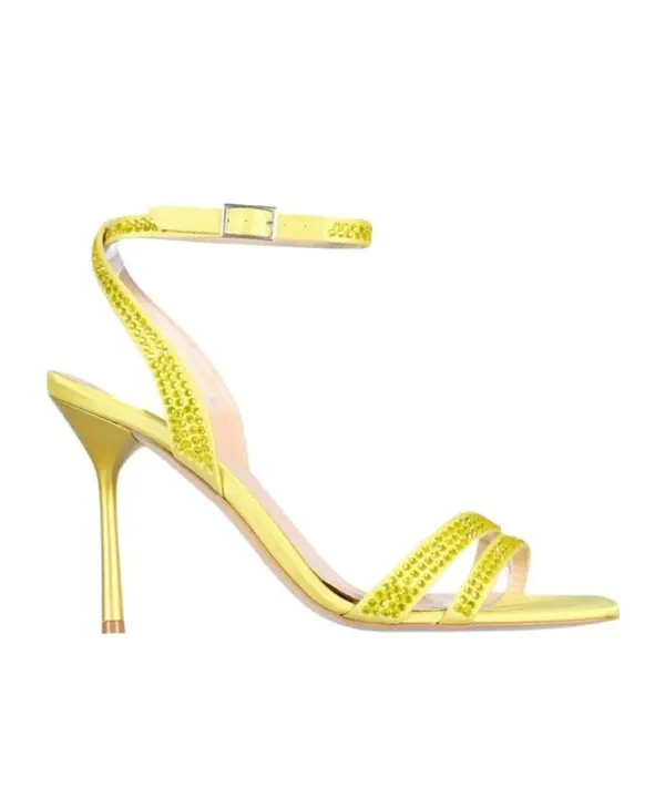 Liu Jo Leonie Hanne X Camellia Embellished Sandals - Yellow