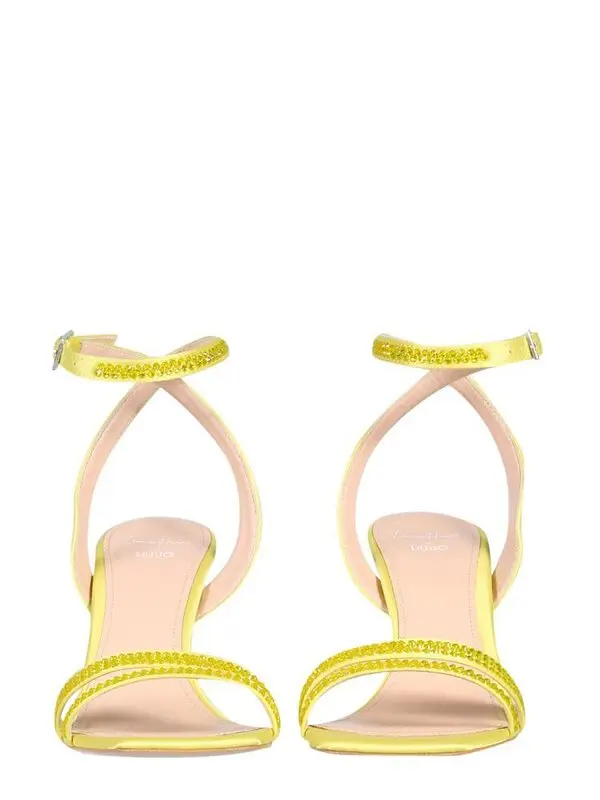Liu Jo Leonie Hanne X Camellia Embellished Sandals - Yellow
