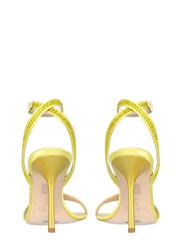 Liu Jo Leonie Hanne X Camellia Embellished Sandals - Yellow