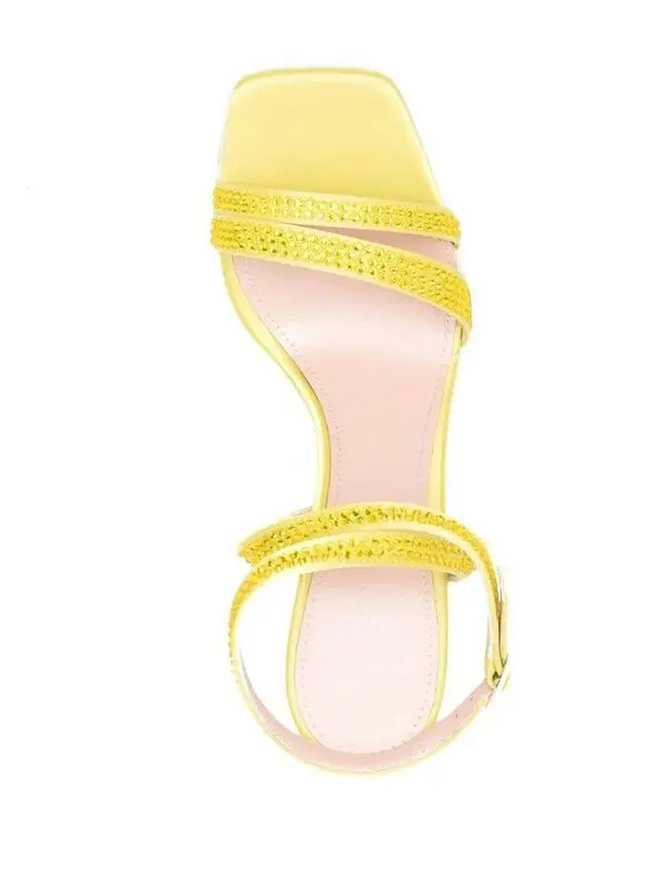 Liu Jo Leonie Hanne X Camellia Embellished Sandals - Yellow