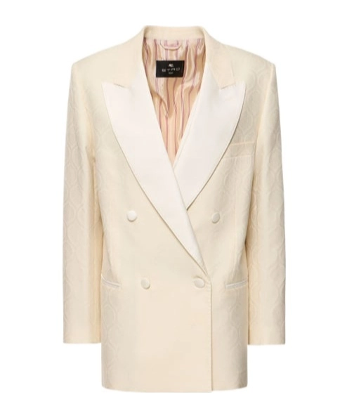 Etro Jacquard Double-breasted Suit Jacket