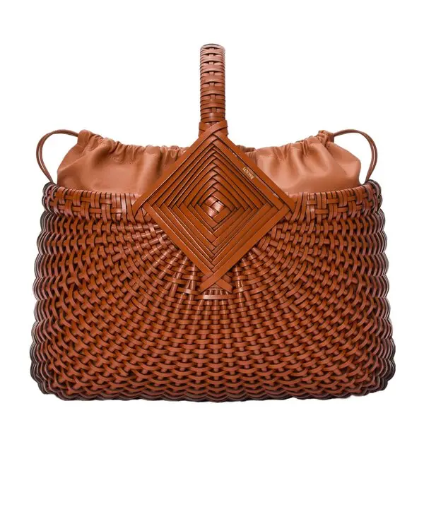 Loewe Diamond Square Basket In Calfskin
