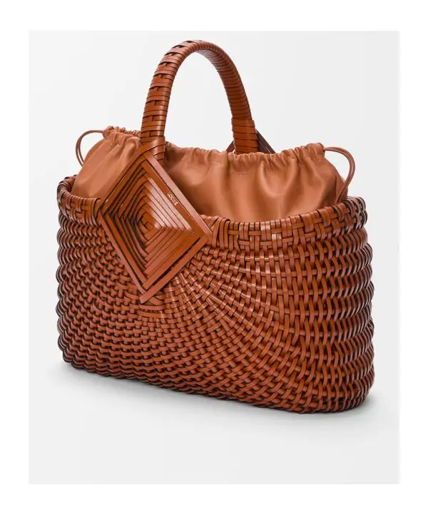 Loewe Diamond Square Basket In Calfskin