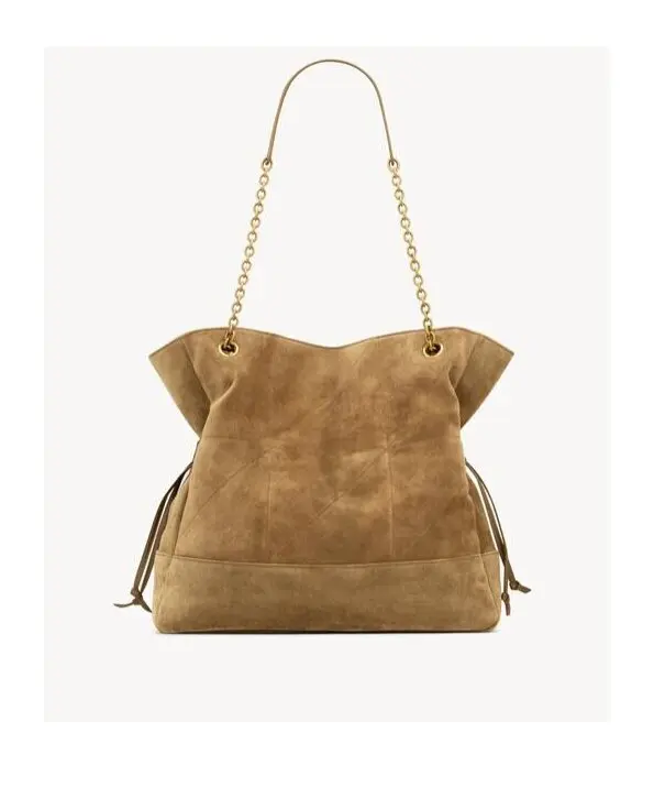 Saint Laurent Jamie Logo Plaque Drawstring Shoulder Bag