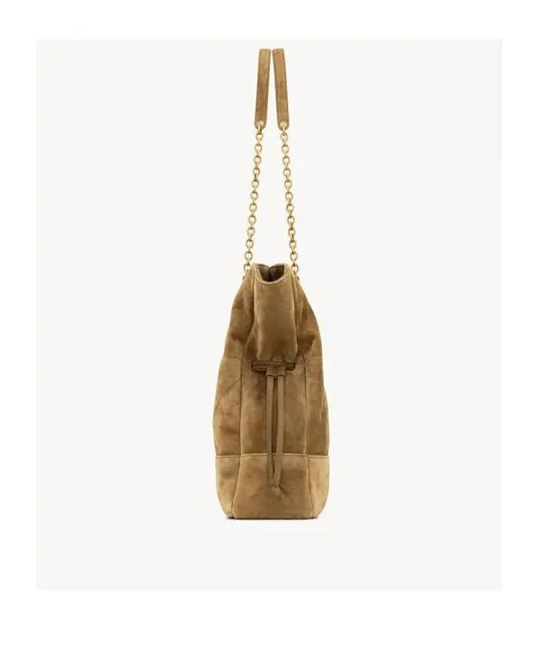 Saint Laurent Jamie Logo Plaque Drawstring Shoulder Bag