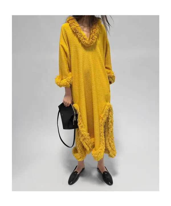 Celine Dress In Viscose And Wool Natt