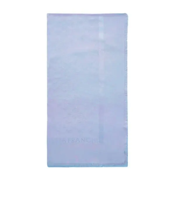 Elisabetta Franchi Square Handkerchief With Logo - Blue