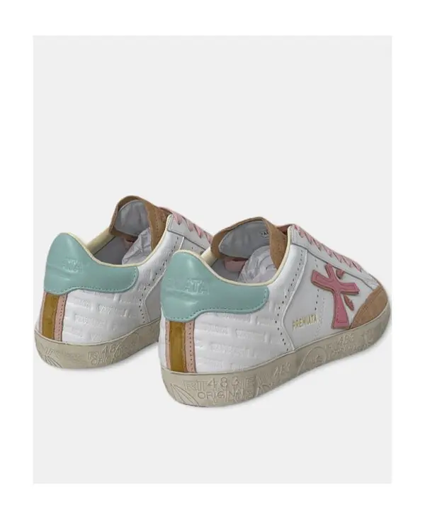 Premiata Low-top Lace-up Sneakers With Contrast Heels