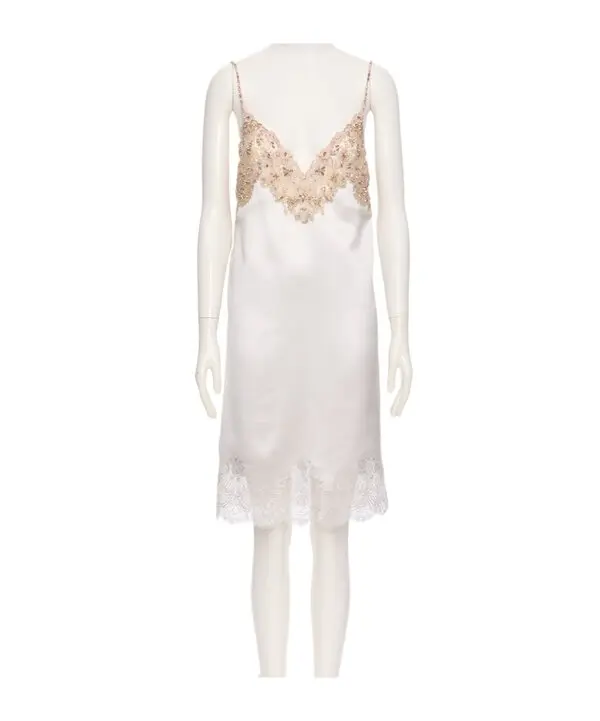Valentino Garavani Lace Trimmed Suspender Dress