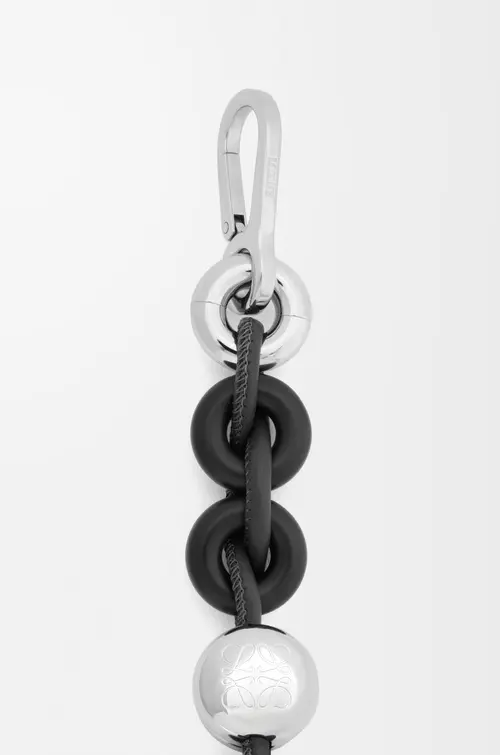 Loewe Donut Chain In Calfskin - Black