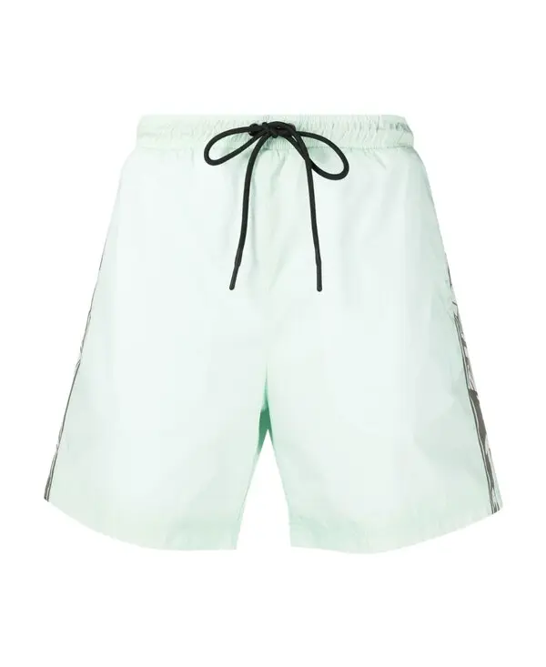 Off-White Logo-tape Swim Shorts