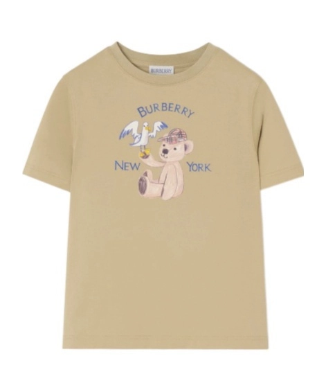 Burberry New York Bear Cotton T-shirt - Hunter Beige