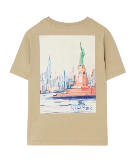 Burberry New York Bear Cotton T-shirt