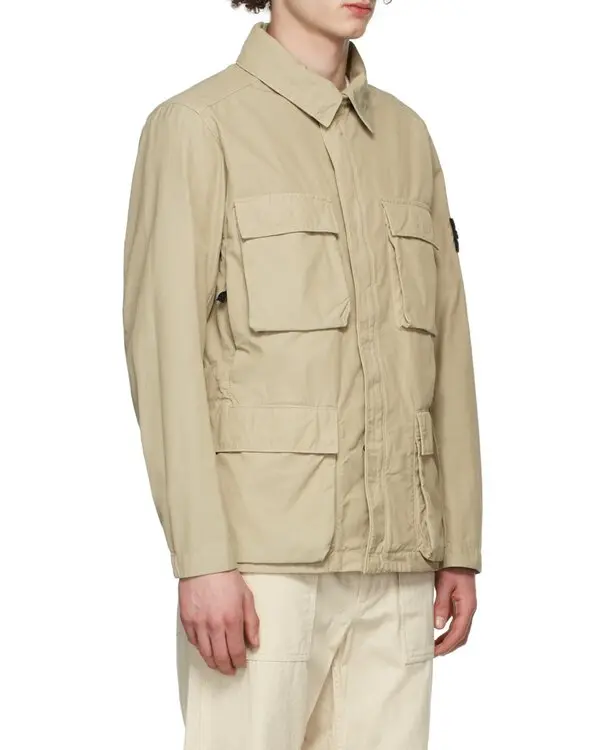 Stone Island Logo Patch Zipped Field Jacket