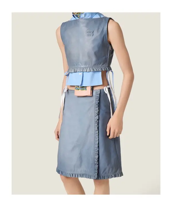 Miu Miu Nappa Leather Top