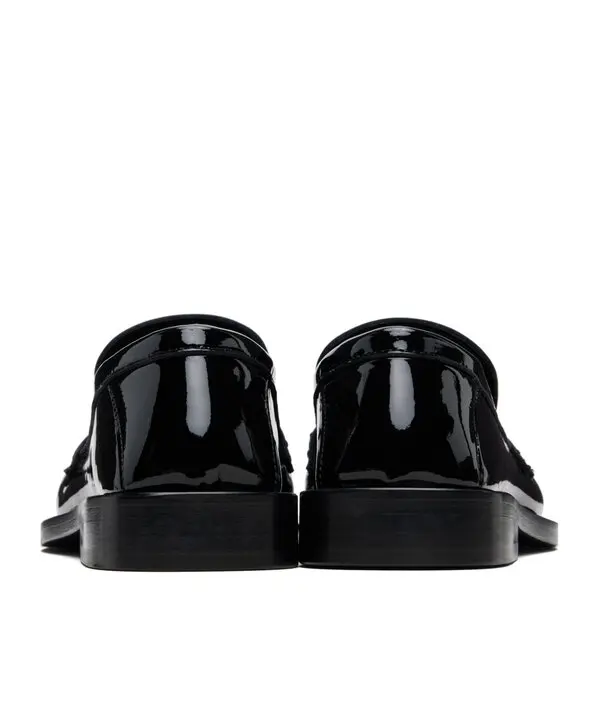 Attico Patent Leather Square Toe Loafers