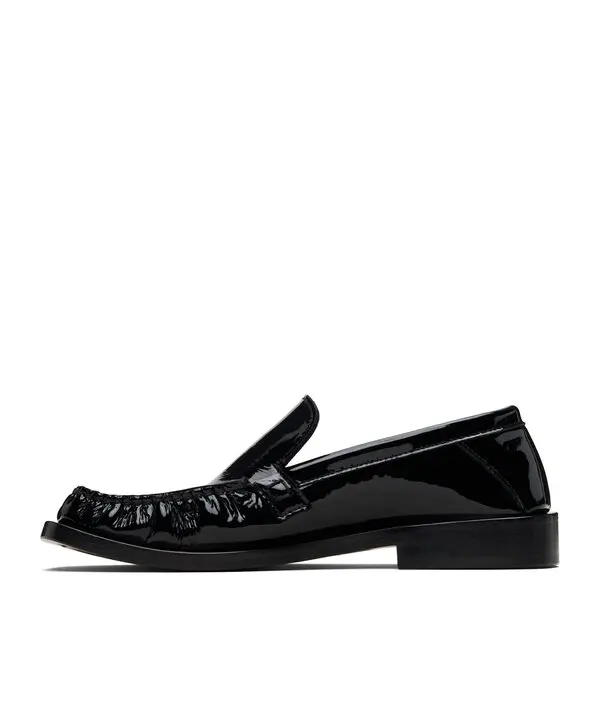 Attico Patent Leather Square Toe Loafers