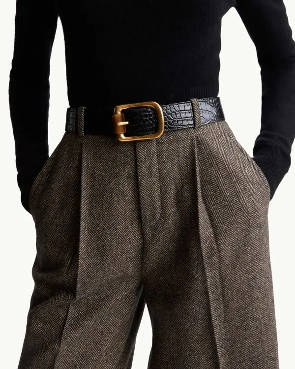 Saint Laurent Cylinder Buckle Belt