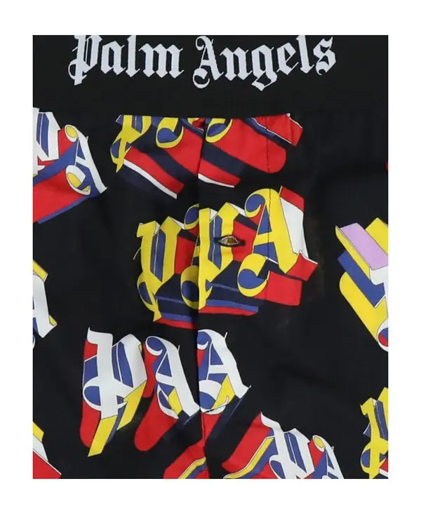 Palm Angels Logo-print Straight-leg Trousers