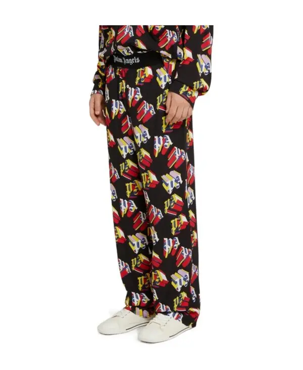 Palm Angels Logo-print Straight-leg Trousers