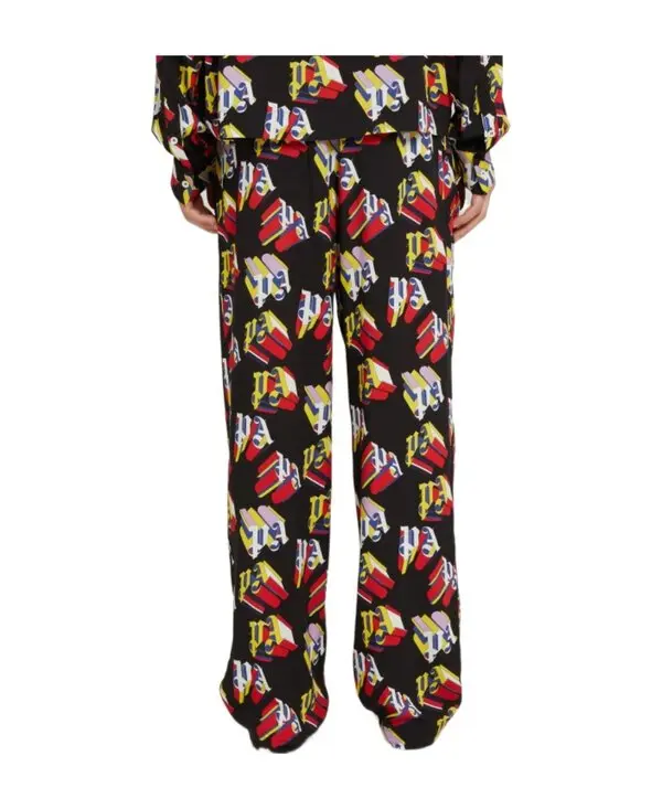 Palm Angels Logo-print Straight-leg Trousers