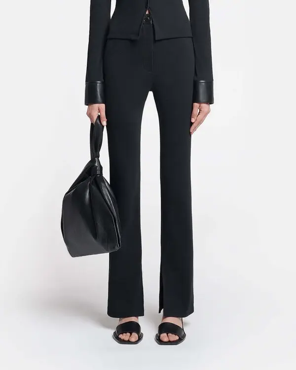Nanushka Slim-leg Fine-ribbed Trousers