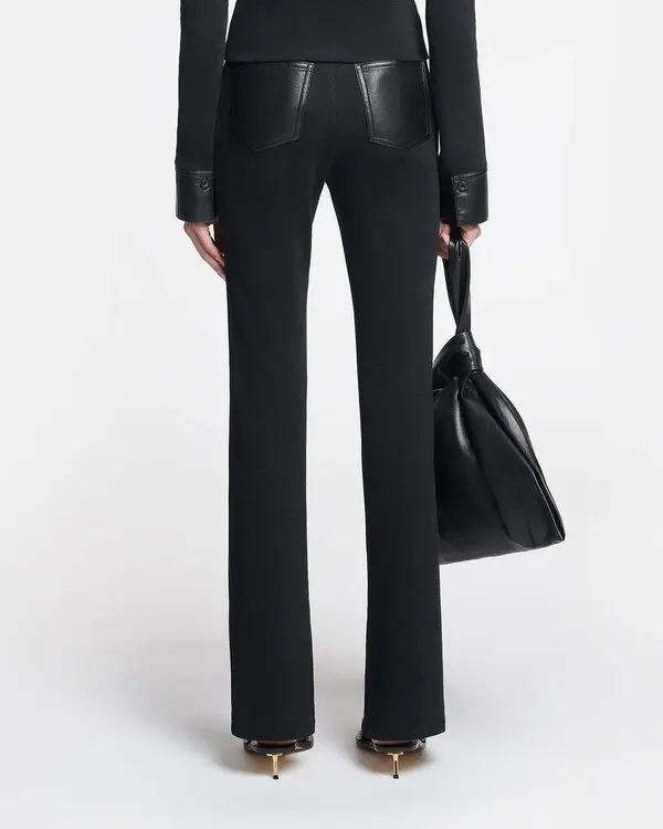 Nanushka Slim-leg Fine-ribbed Trousers