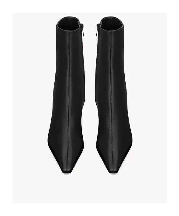 Saint Laurent Ashley Booties In Smooth Leather