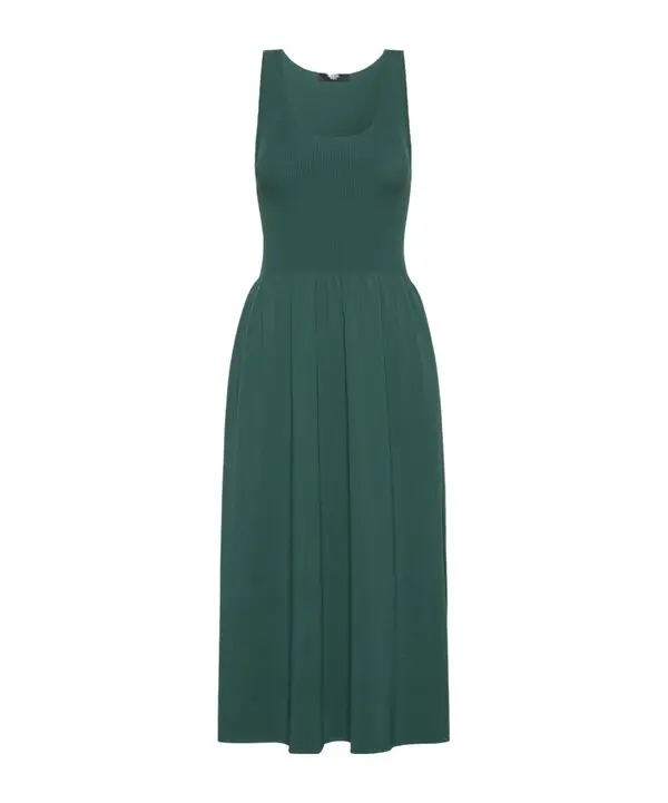 Max Mara Calibri Sleeveless Knitted Midi Dress - Green