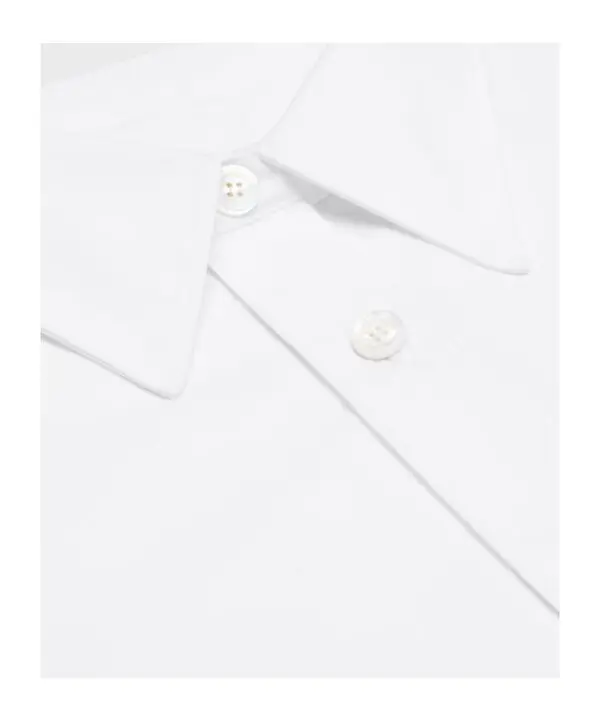 Celine Technical Cotton Poplin Shirt Dress With Triumph Embroidery