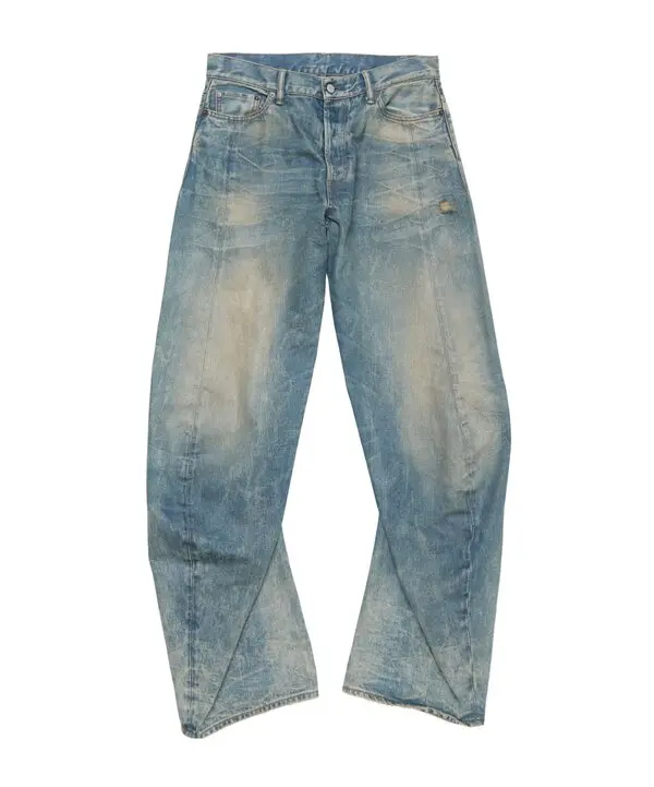 Acne Studios Distressed Wide-leg Denim Trousers