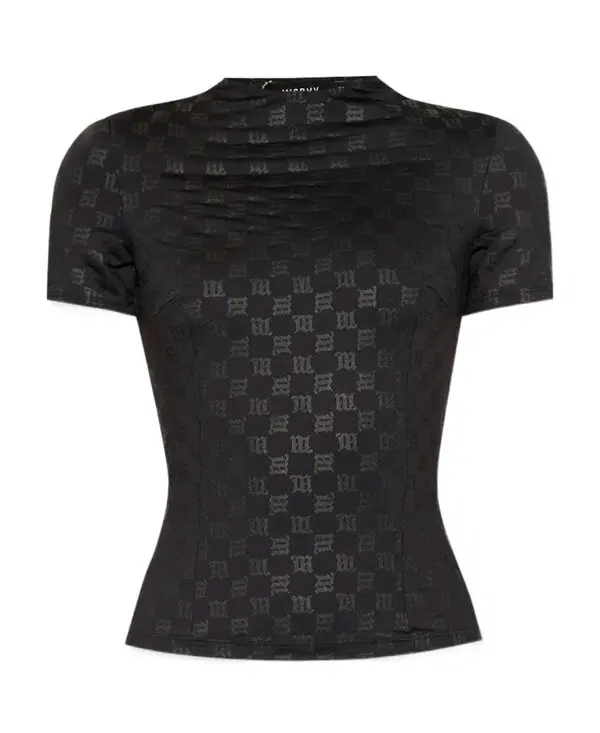 MISBHV Monogram Mockneck T-shirt - Black