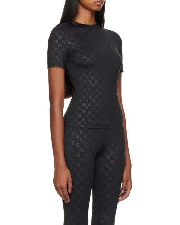 MISBHV Monogram Mockneck T-shirt - Black