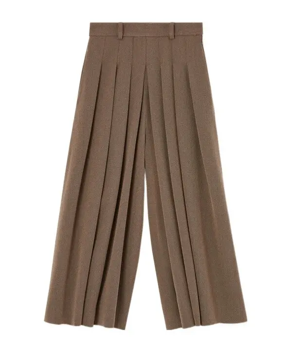 Loro Piana Liddy Pleated Midi Skirt