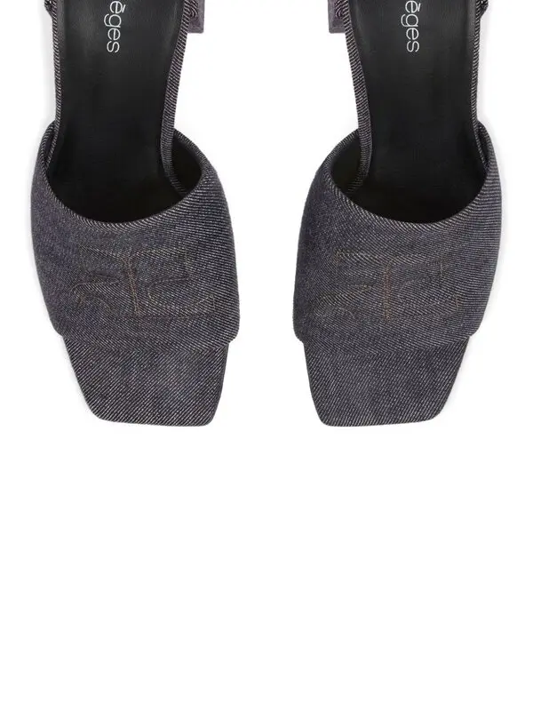 COURREGES Shadow" Mules - Black