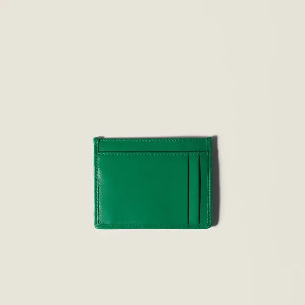Miu Miu Matelassé Nappa Leather Card Holder